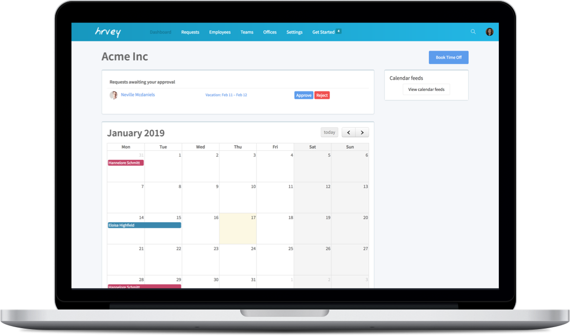 Hrvey - Leave tracking made easy